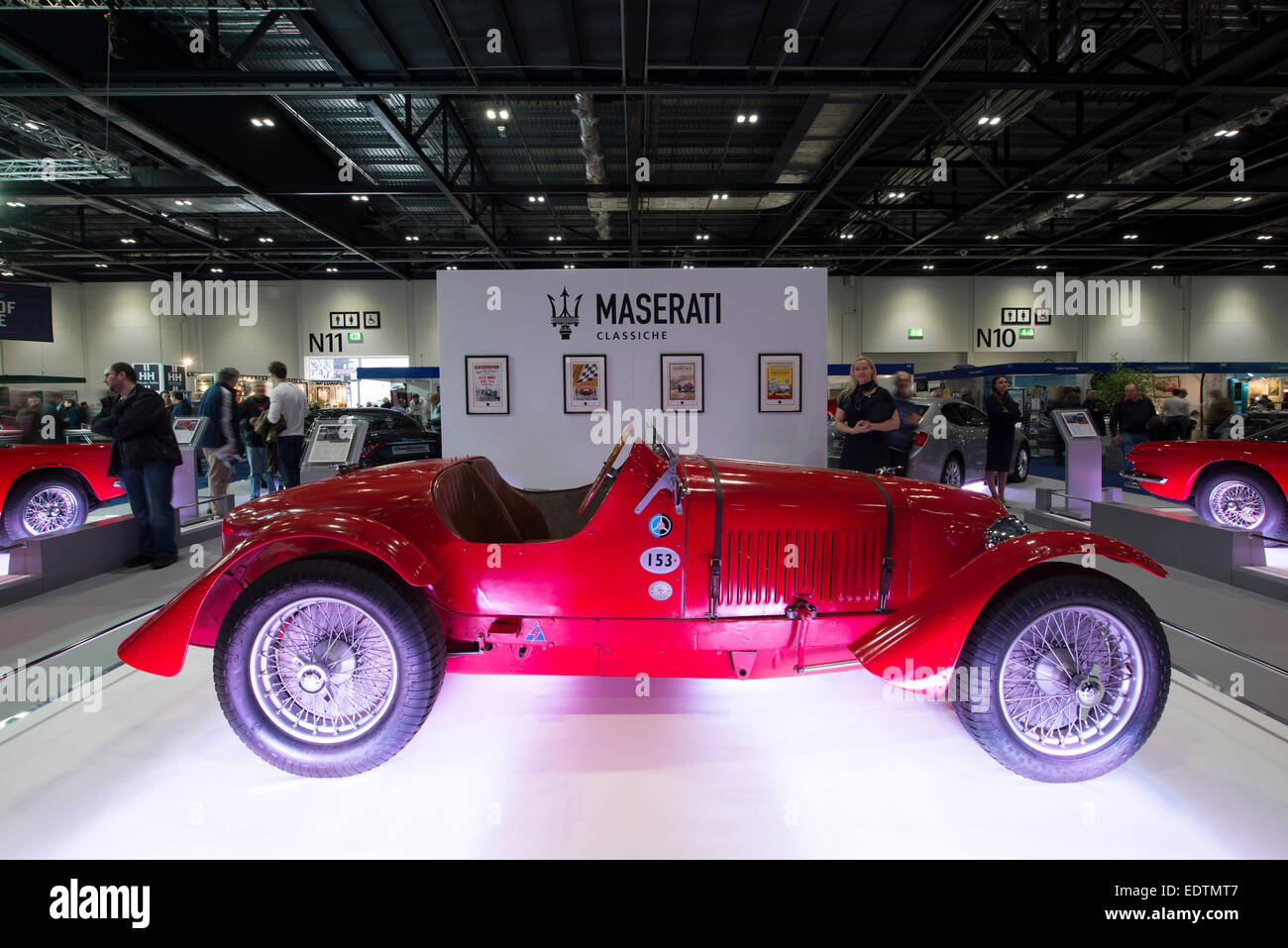 Maserati stand at The Classic Car Show in London Excel Stock Photo - Alamy