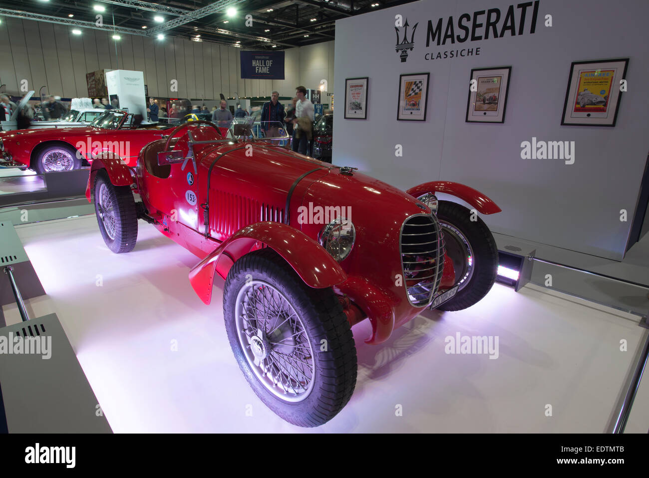 Maserati stand at The Classic Car Show in London Excel Stock Photo - Alamy