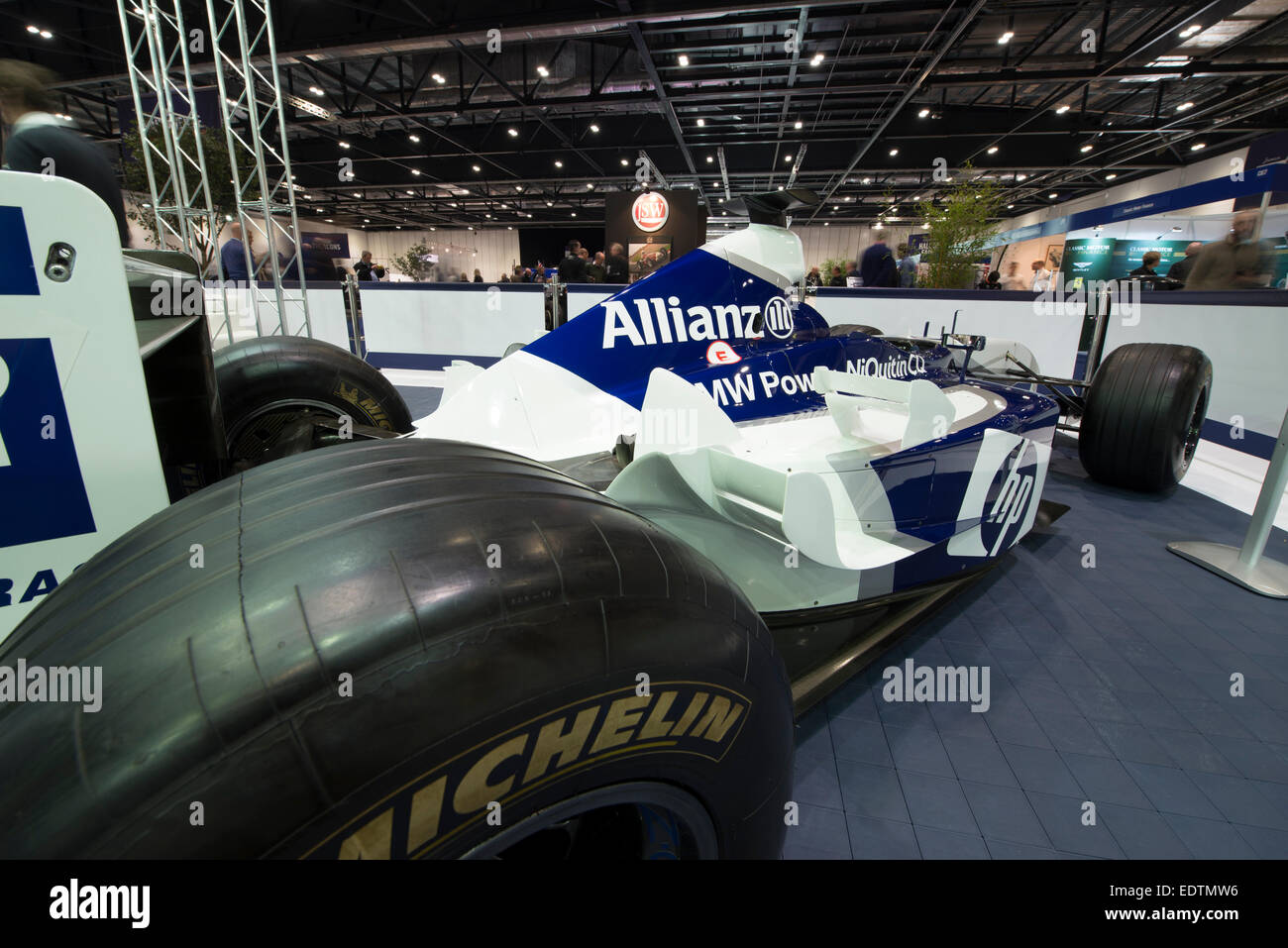 The Classic Car Show at London Excel, Williams F1 stand Stock Photo - Alamy