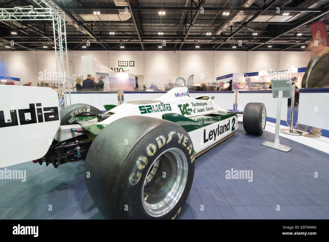The Classic Car Show at London Excel, Williams F1 stand Stock Photo - Alamy
