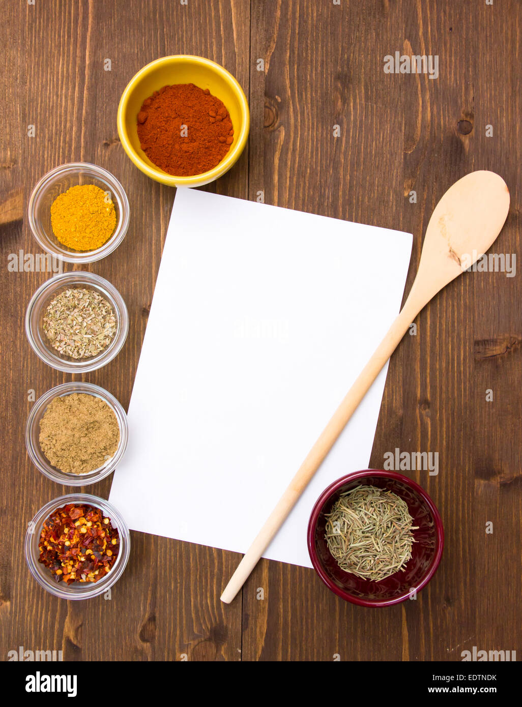 Menu food recipe paper hi-res stock photography and images - Alamy