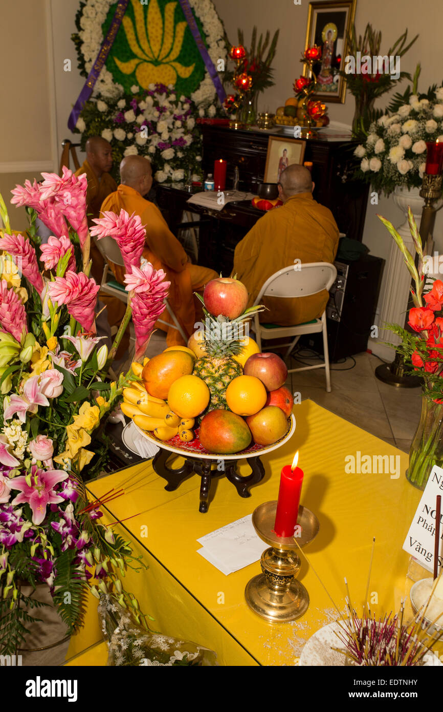Buddhist funeral interior hi-res stock photography and images - Alamy