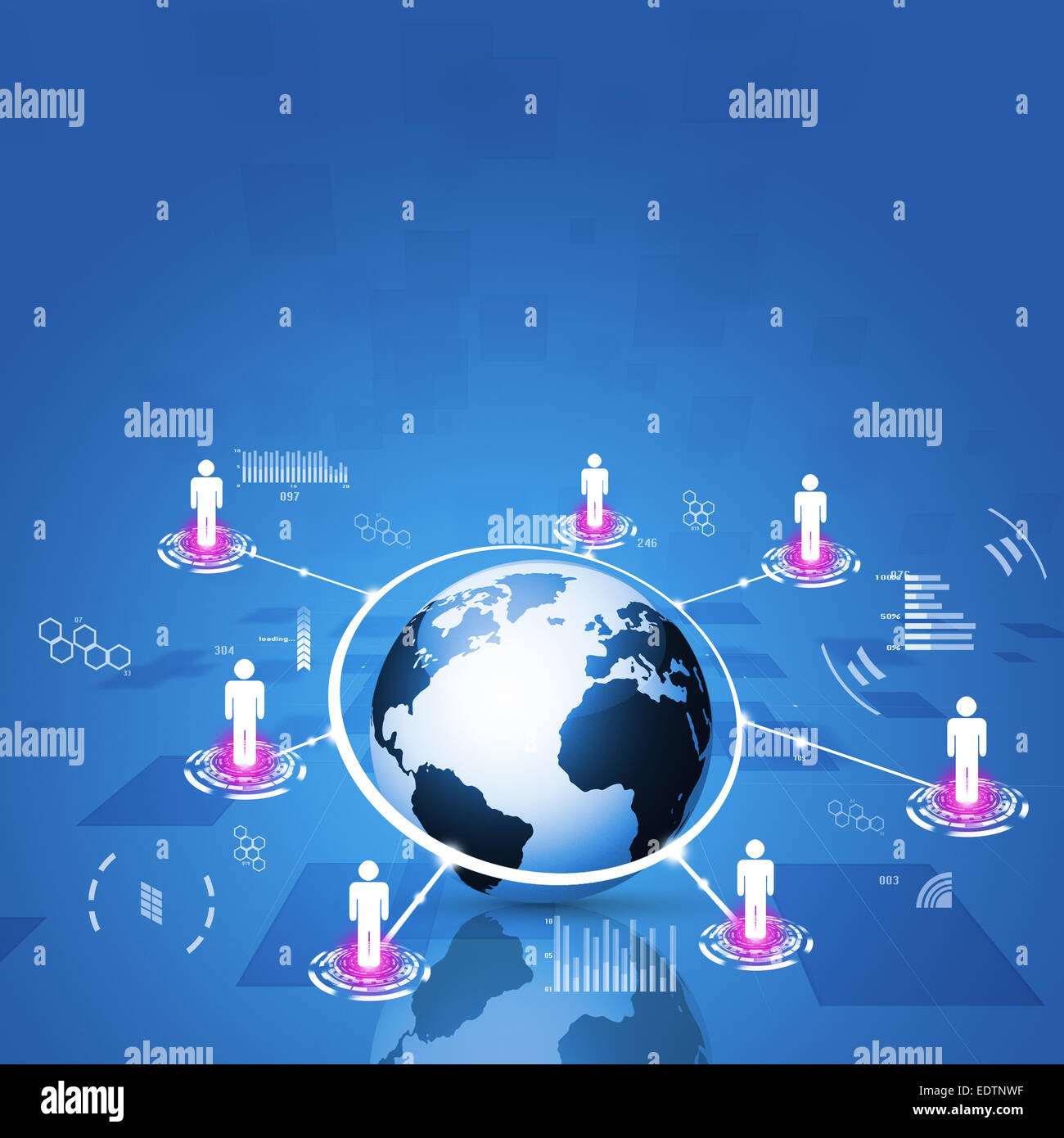abstract business and technology concept communication background Stock ...
