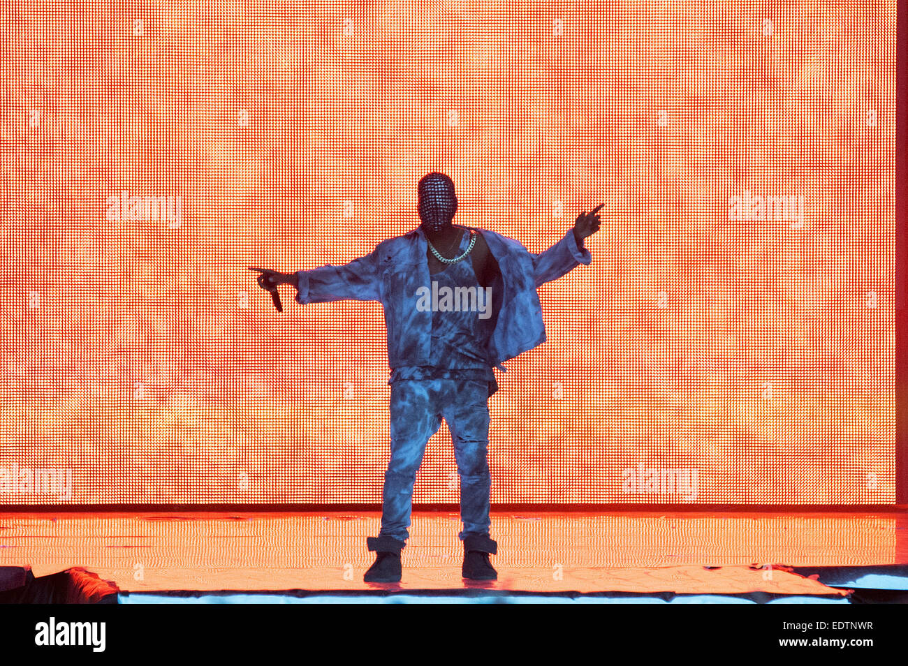 Kanye West preforms at the Wireless Festival 2014 Featuring: Kanye West ...