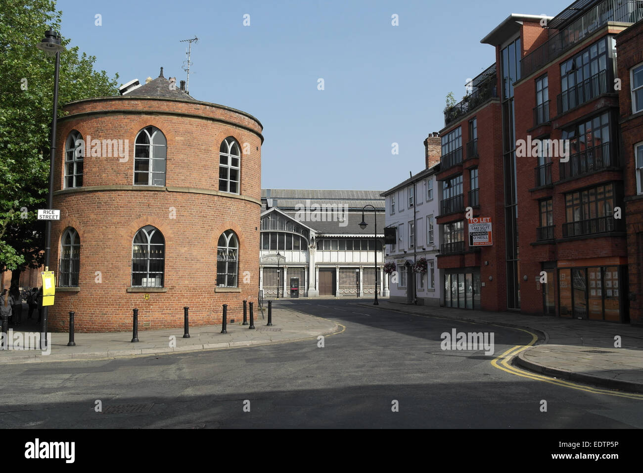 Buildings red brick bricks standing mid distance background view hi-res ...