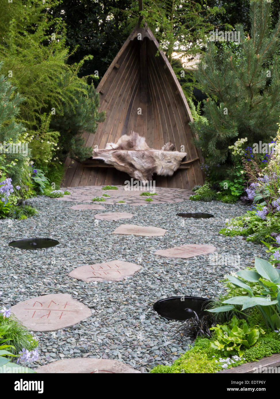 London, UK, 20th May 2014 RHS Chelsea Flower Show first day. The Viking ...