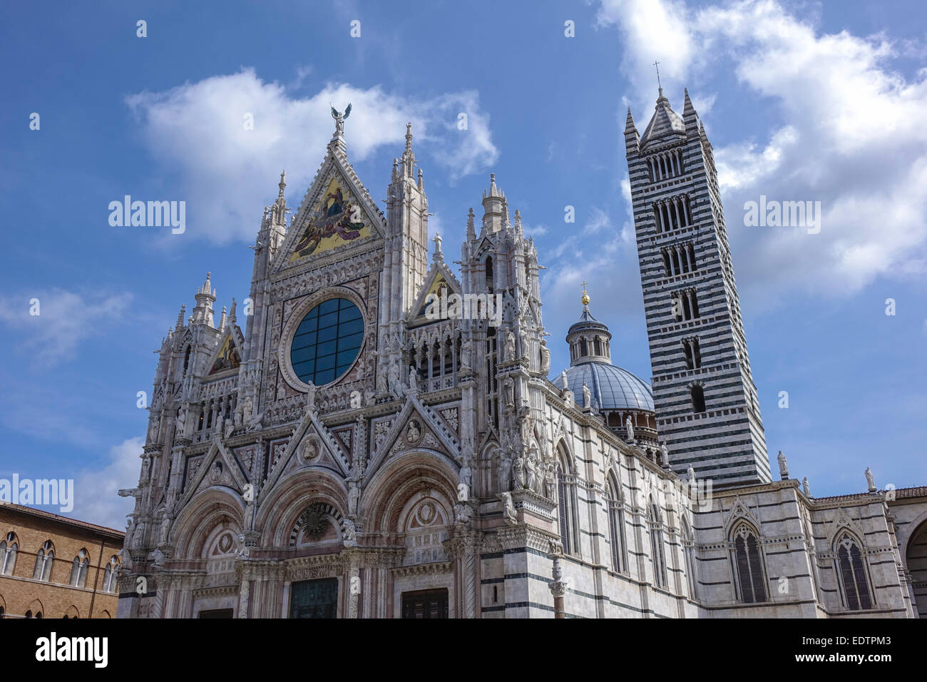 Dom von Siena, Cattedrale di Santa Maria Assunta, aus weissem und ...