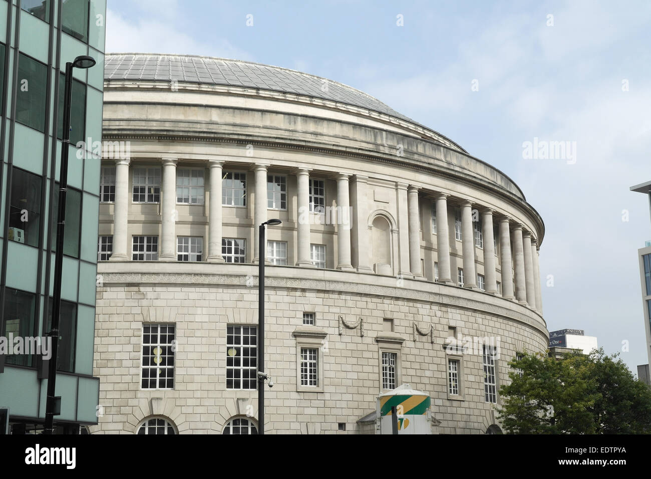 Blue sky view, from Peter Street, towards neo-classical Portand Stone ...