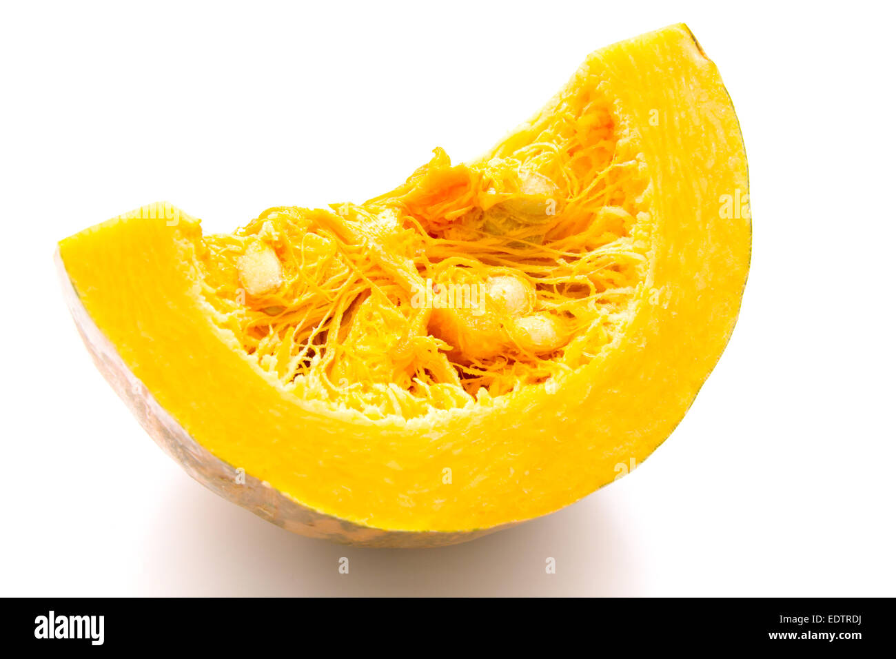 Orange pumpkin slice white background hi-res stock photography and ...