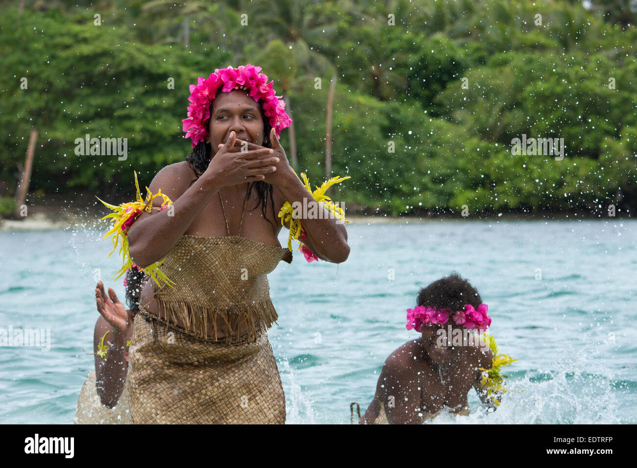 Republic of Vanuatu, Torres Islands, Loh Island. Special performance by ...