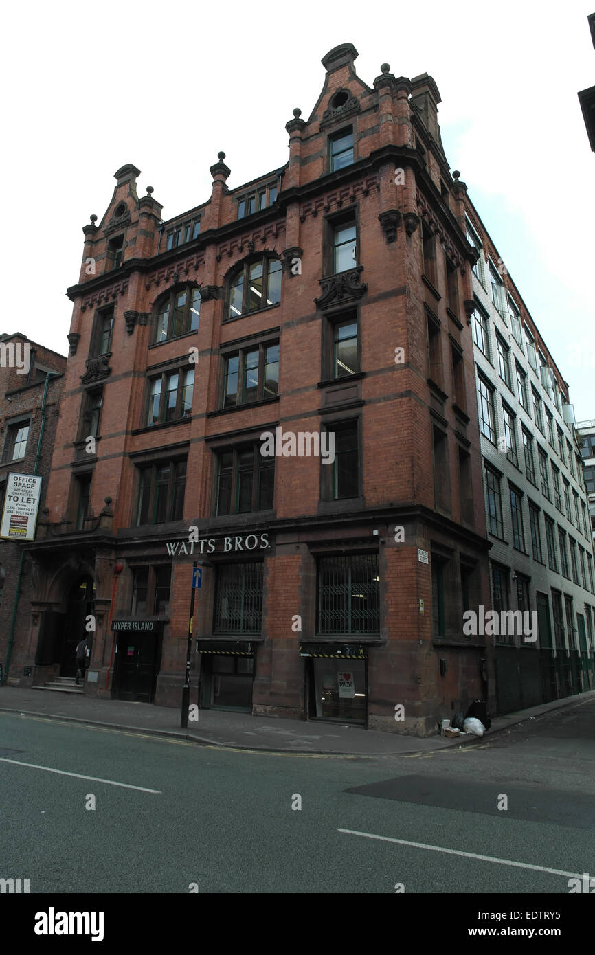 White sky portrait, Lever Street at Bunsen Street, Grade 2 Listed 'Watt ...