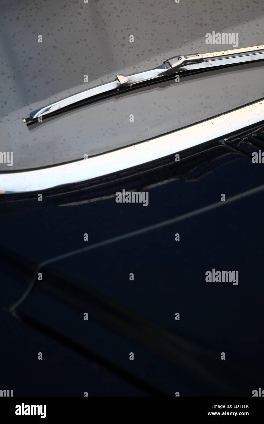 Color vertical shot of a vintage car screen wiper Stock Photo - Alamy