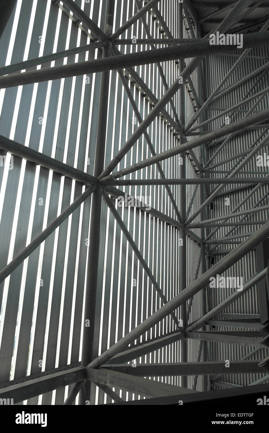 Interior view of the internal structure of the Air Shard tower at the ...