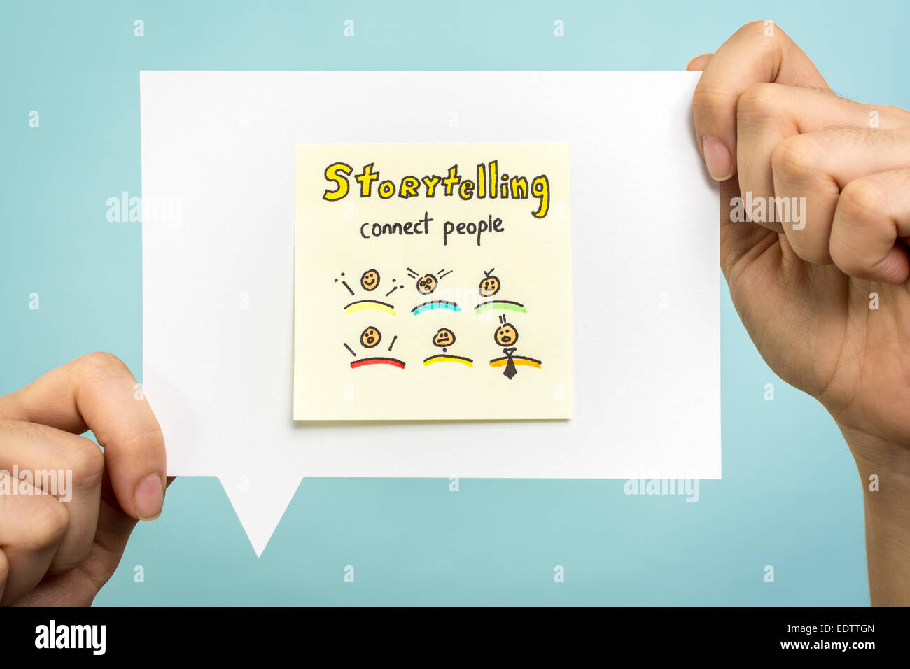 Storytelling message concept Stock Photo - Alamy