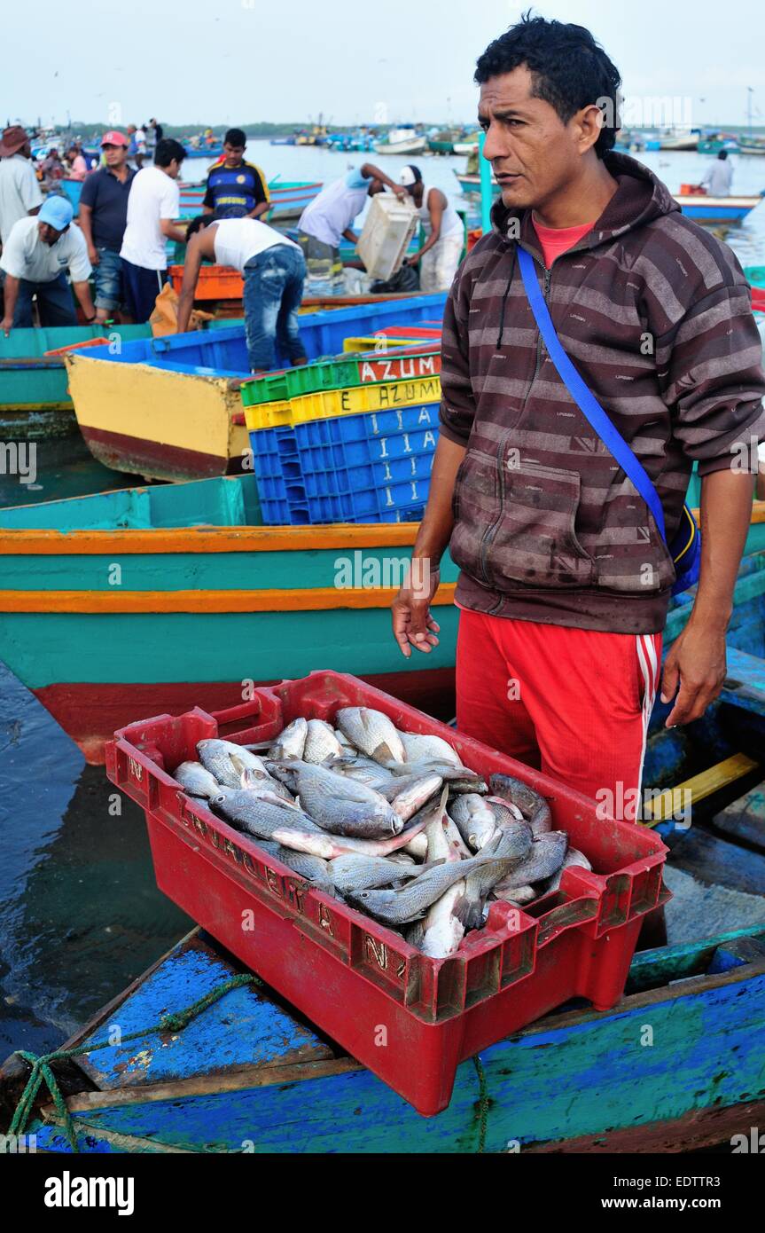 Bocona o Bereche - Port in PUERTO PIZARRO. Department of Tumbes .PERU ...