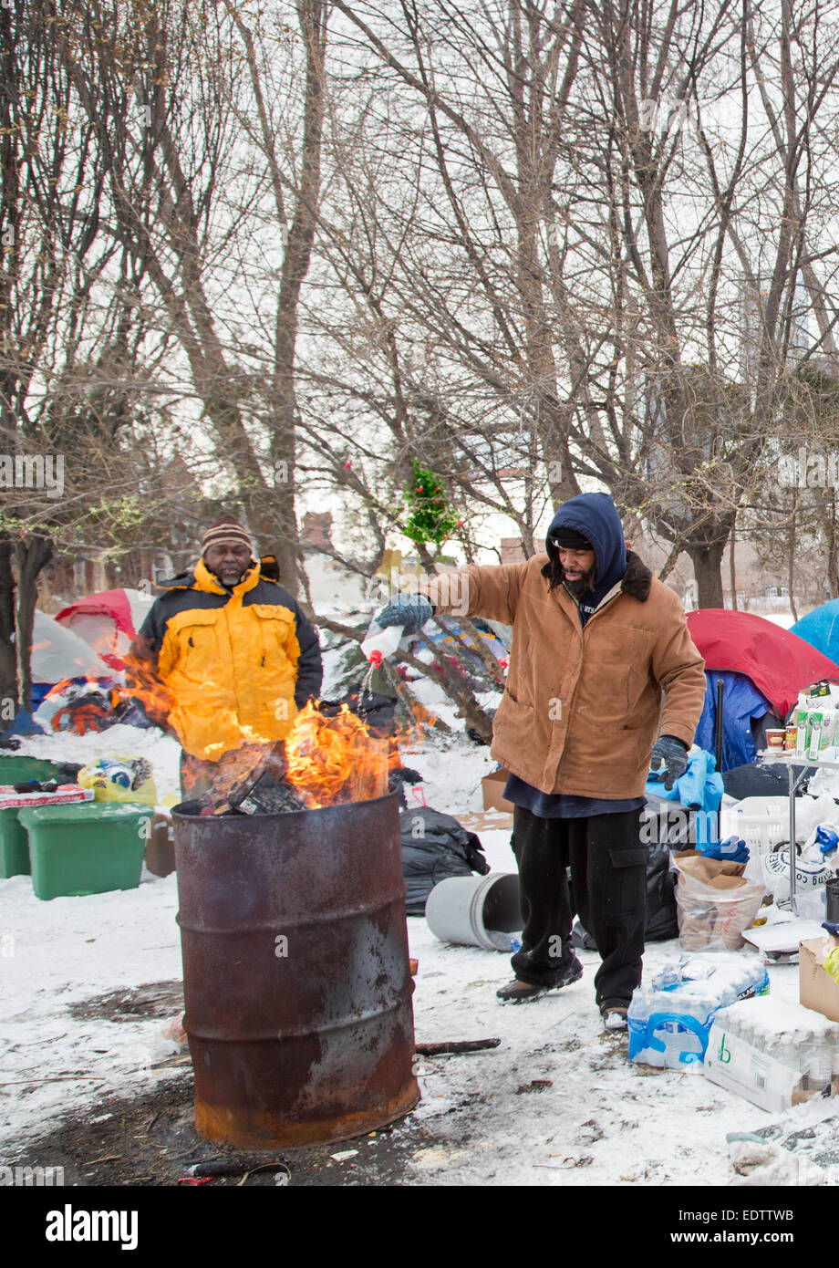 Homeless encampment hi-res stock photography and images - Alamy