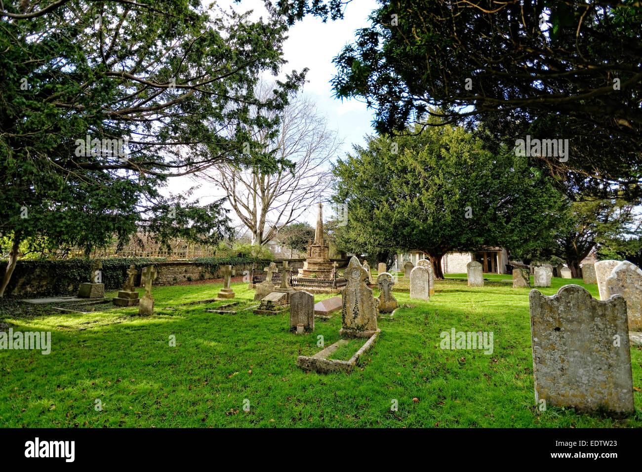 Outside St Marys Church, Puddletown, Dorset, UK Stock Photo - Alamy