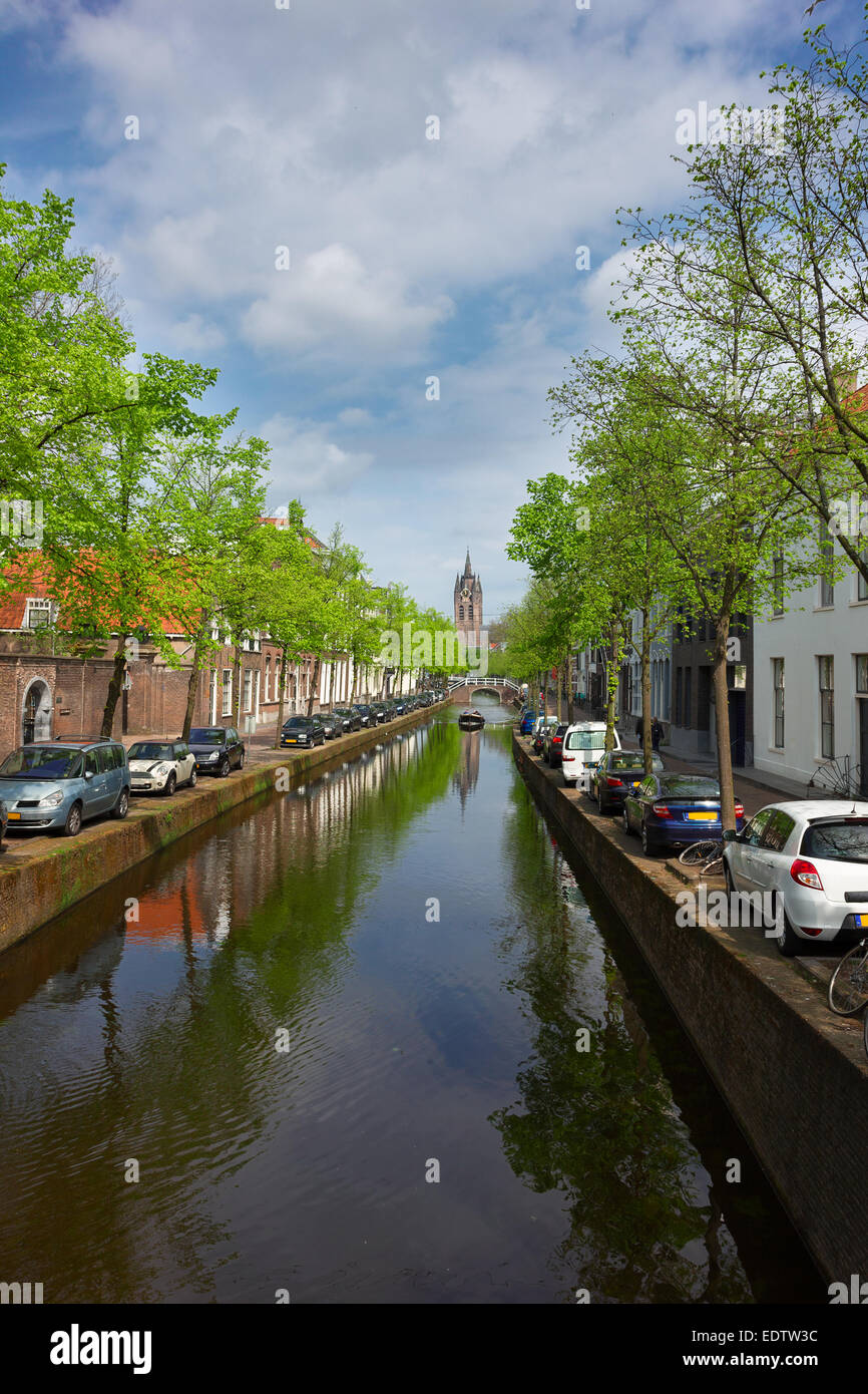 old town of Delft in spring, Holland Stock Photo - Alamy