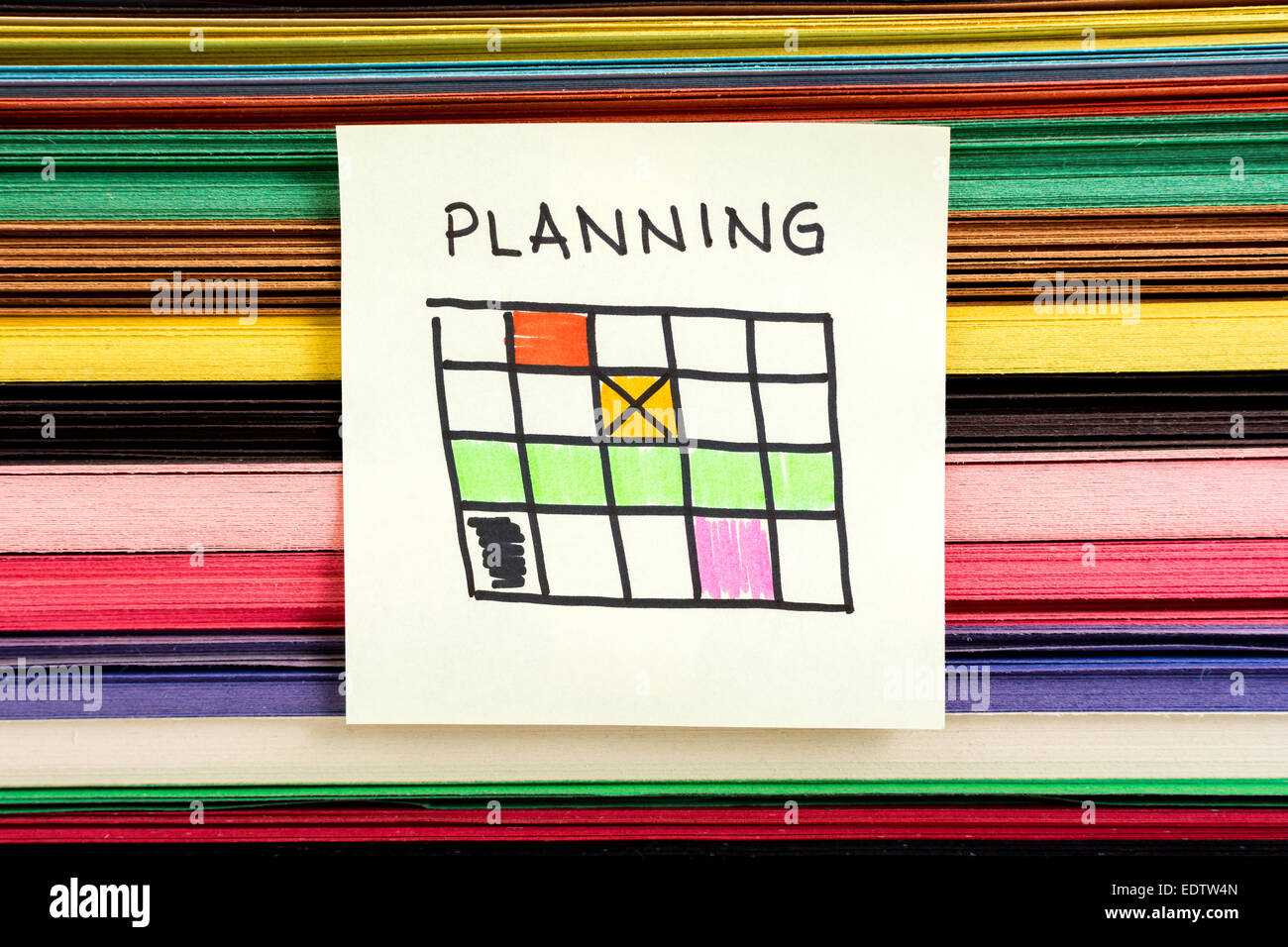 Project management schedule planning concept hi-res stock photography ...