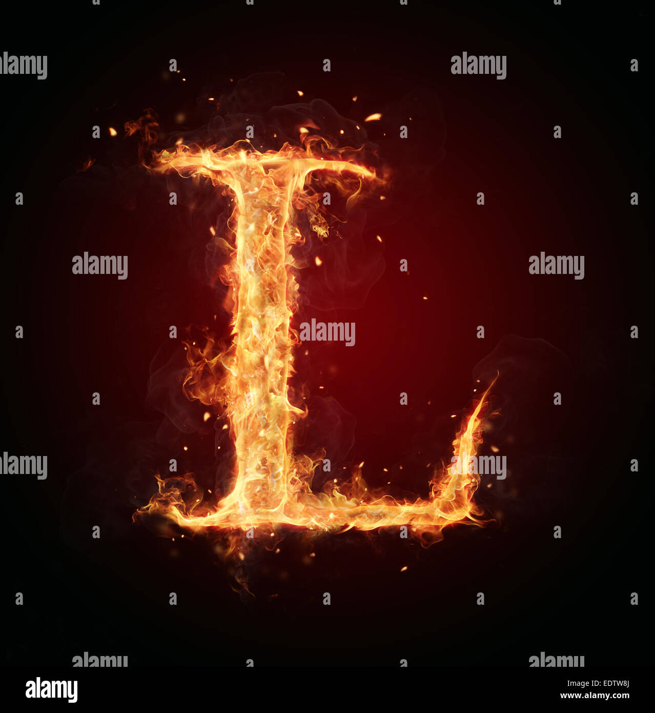 The Letter L On Fire