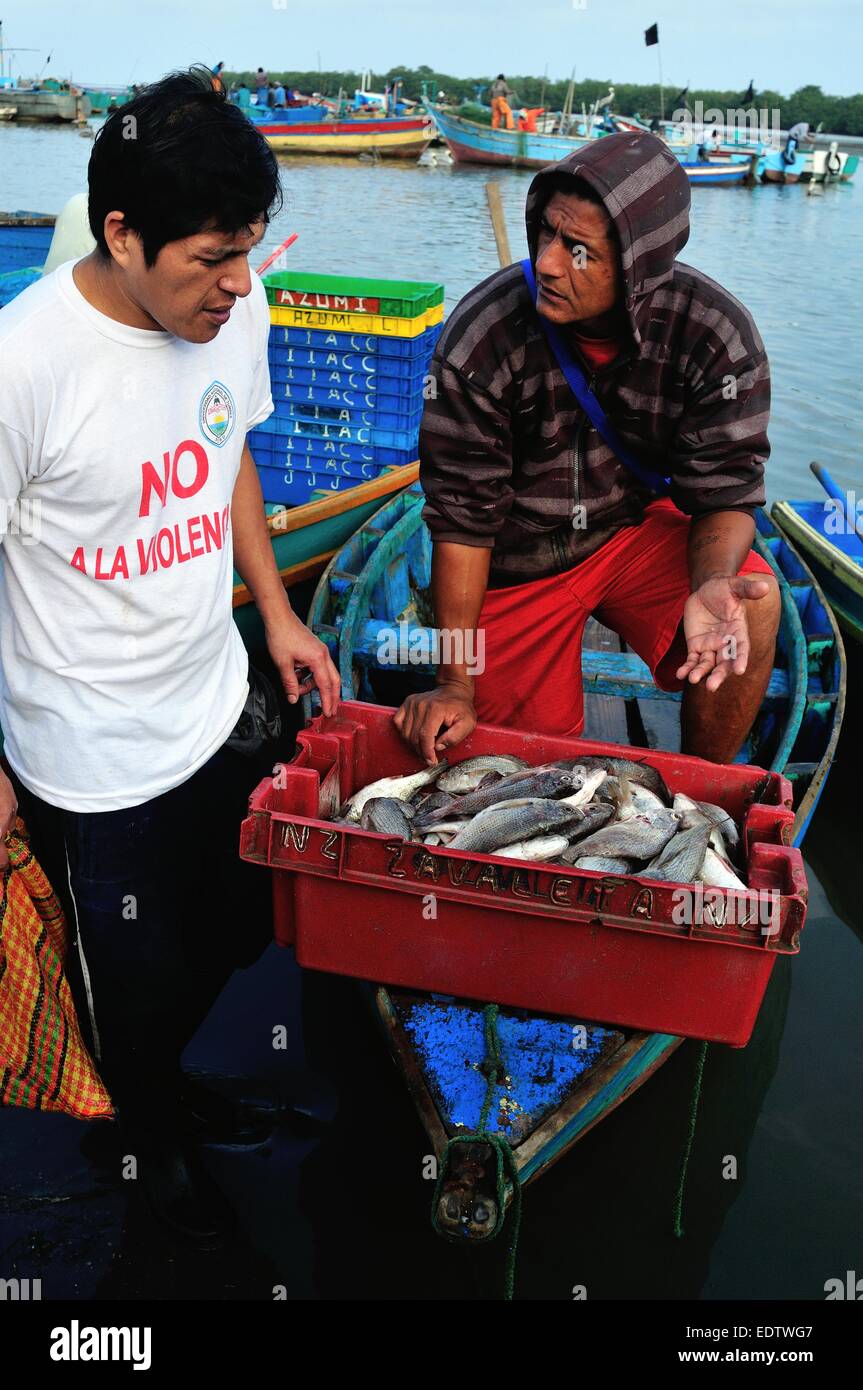 Bocona o Bereche - Port in PUERTO PIZARRO. Department of Tumbes .PERU ...