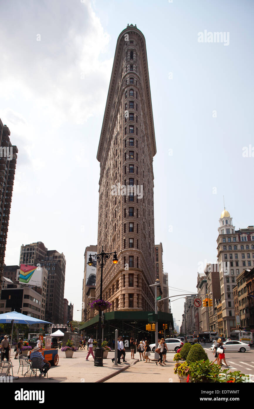 flatiron building, skyscraper, midtown, manhattan, new york, usa ...