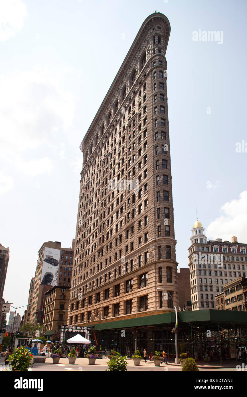 flatiron building, skyscraper, midtown, manhattan, new york, usa ...
