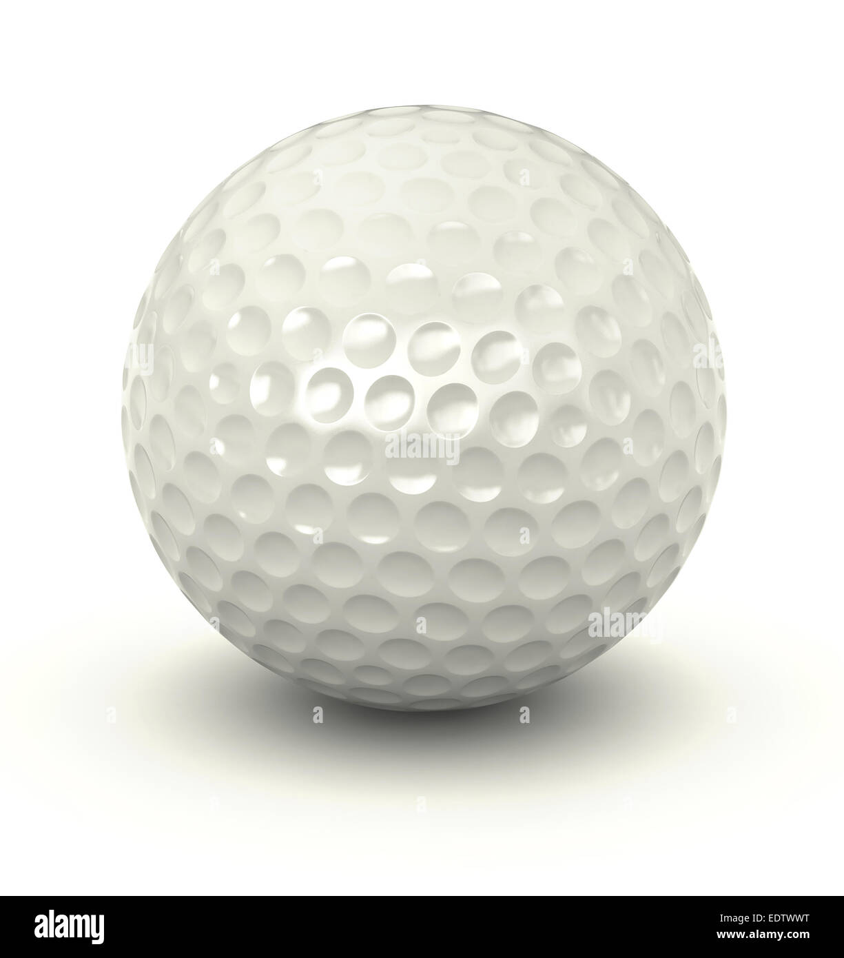 3d render of golf ball over white background Stock Photo - Alamy