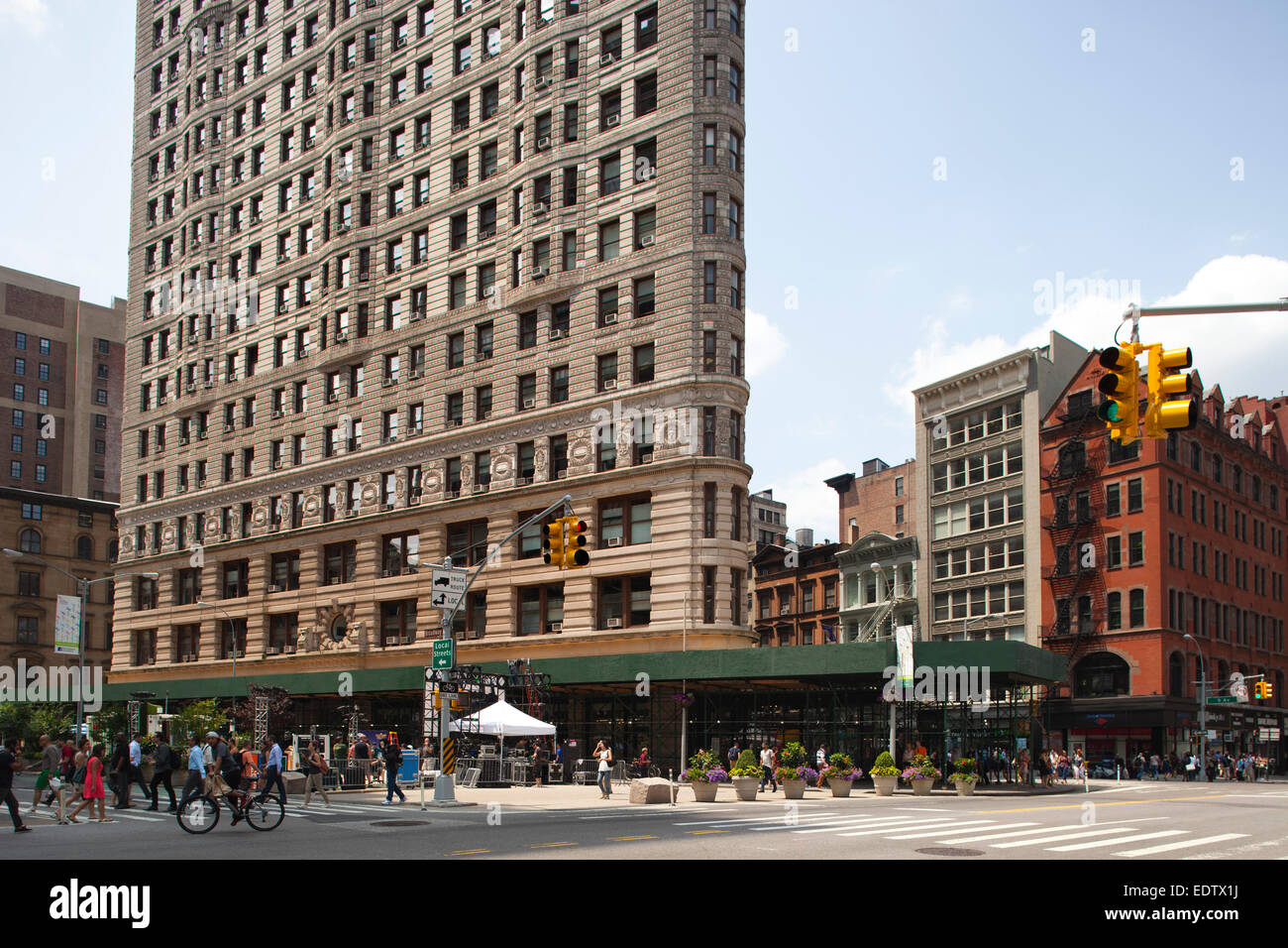 flatiron building, skyscraper, midtown, manhattan, new york, usa ...