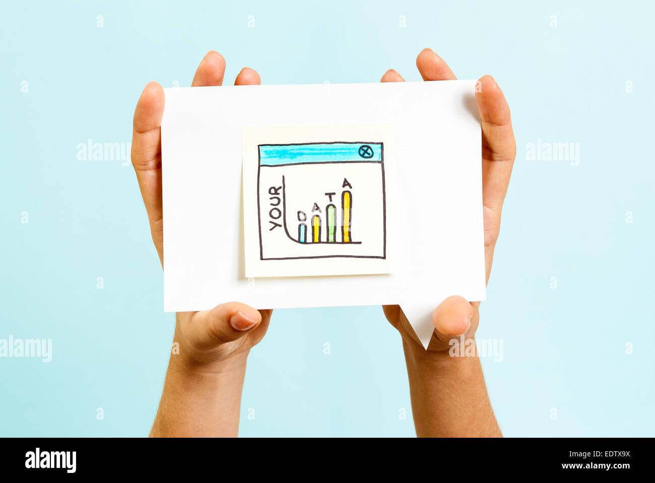 Personal data on the hands concept Stock Photo - Alamy