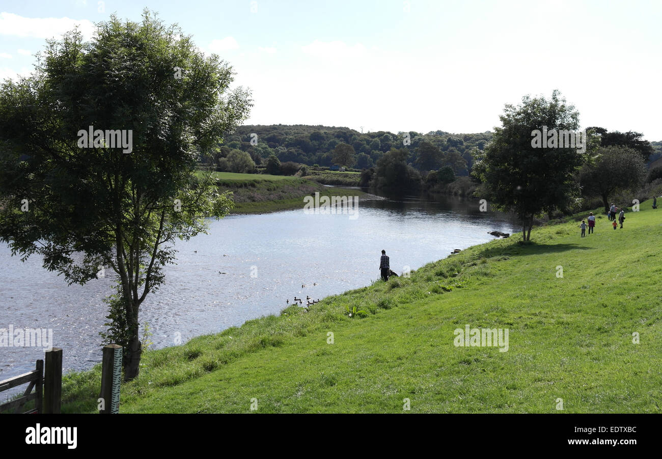 Wide valley rural right foreground downstream distance hi-res stock ...