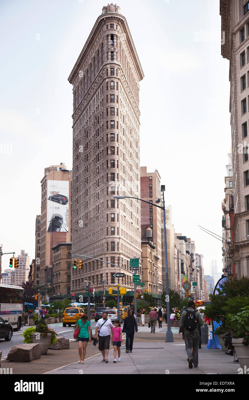 flatiron building and madison square, Manhattan, New York, Usa, America ...