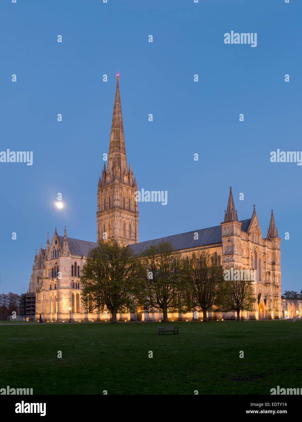 Salisbury cathedral night hi-res stock photography and images - Alamy