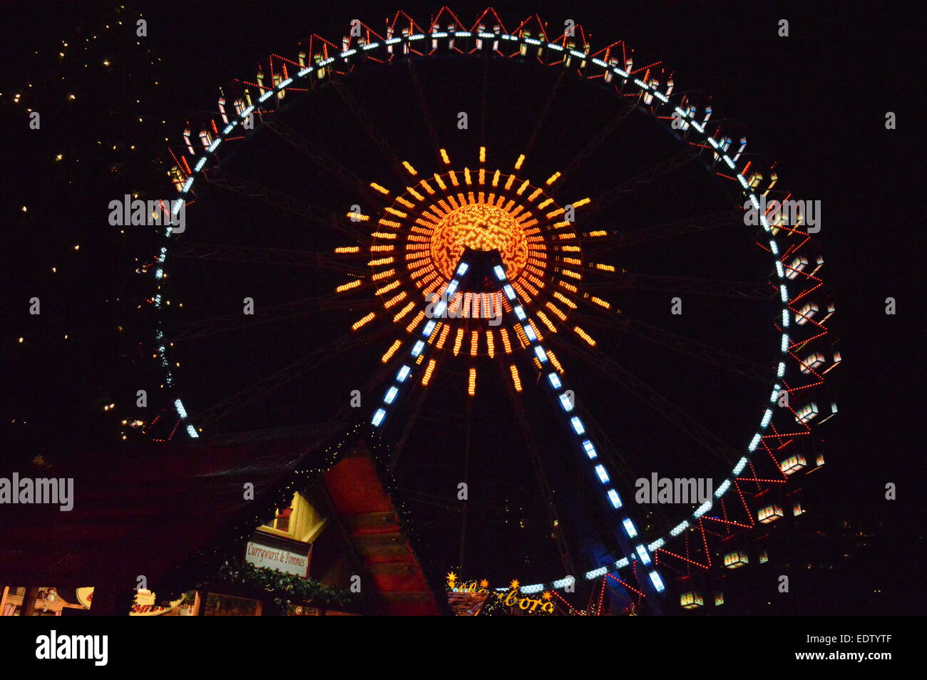 Ferris wheel at christmas markets in Berlin Stock Photo - Alamy