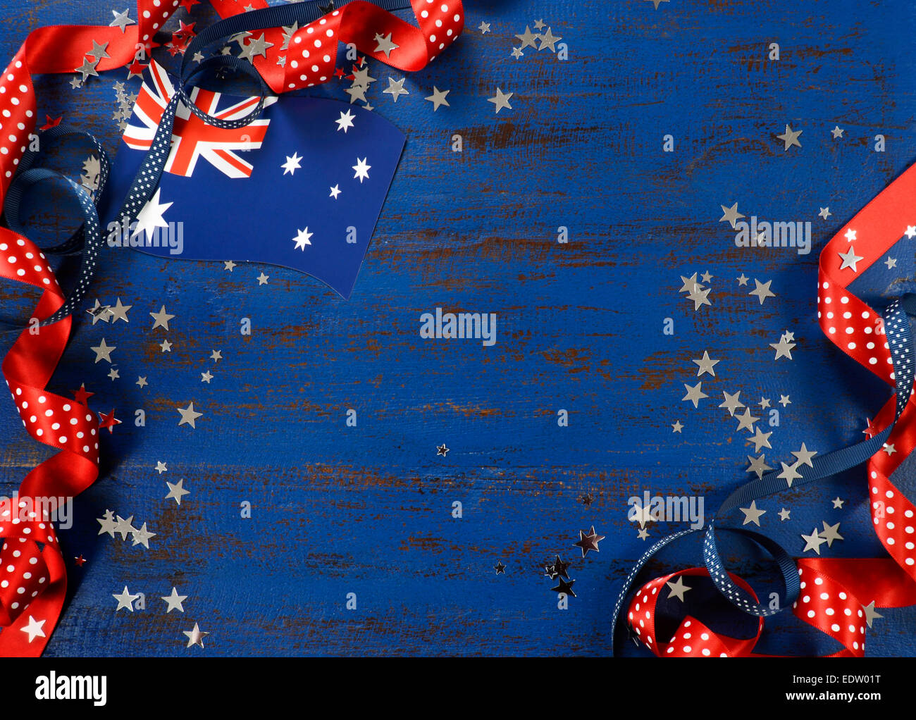 Happy Australia Day, January 26, theme dark blue vintage distressed ...