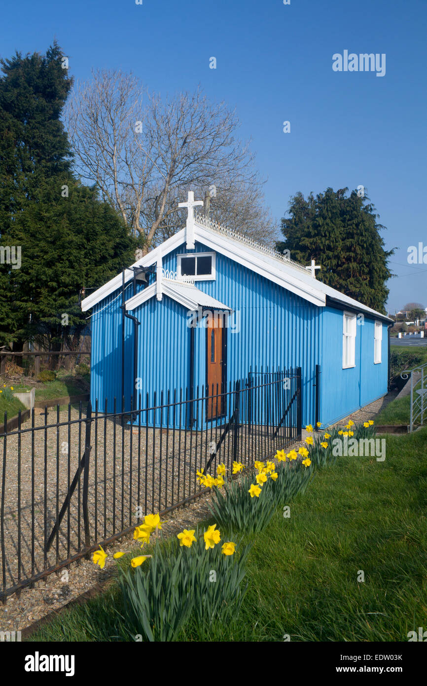 'Tin church' or 'tin tabernacle' St Anne's church in spring with ...