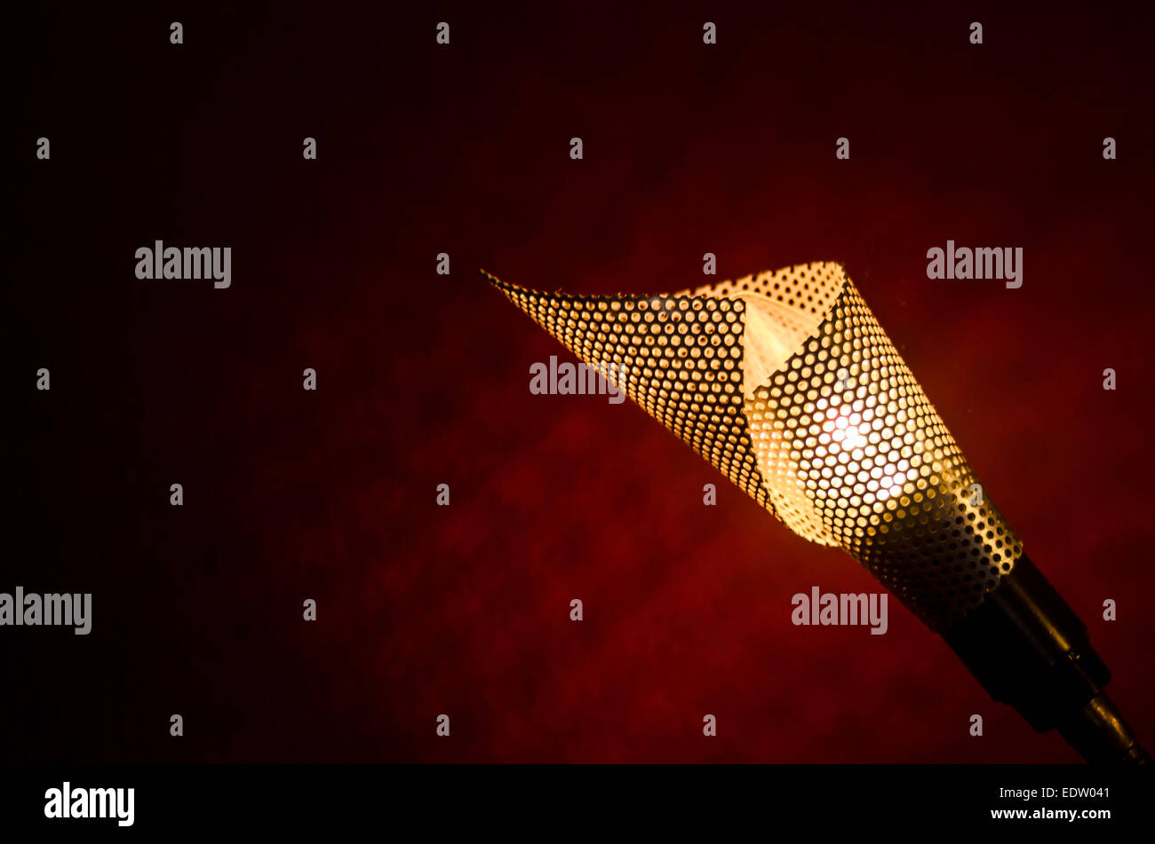 Detail of a metal wrap around a light bulb Stock Photo - Alamy
