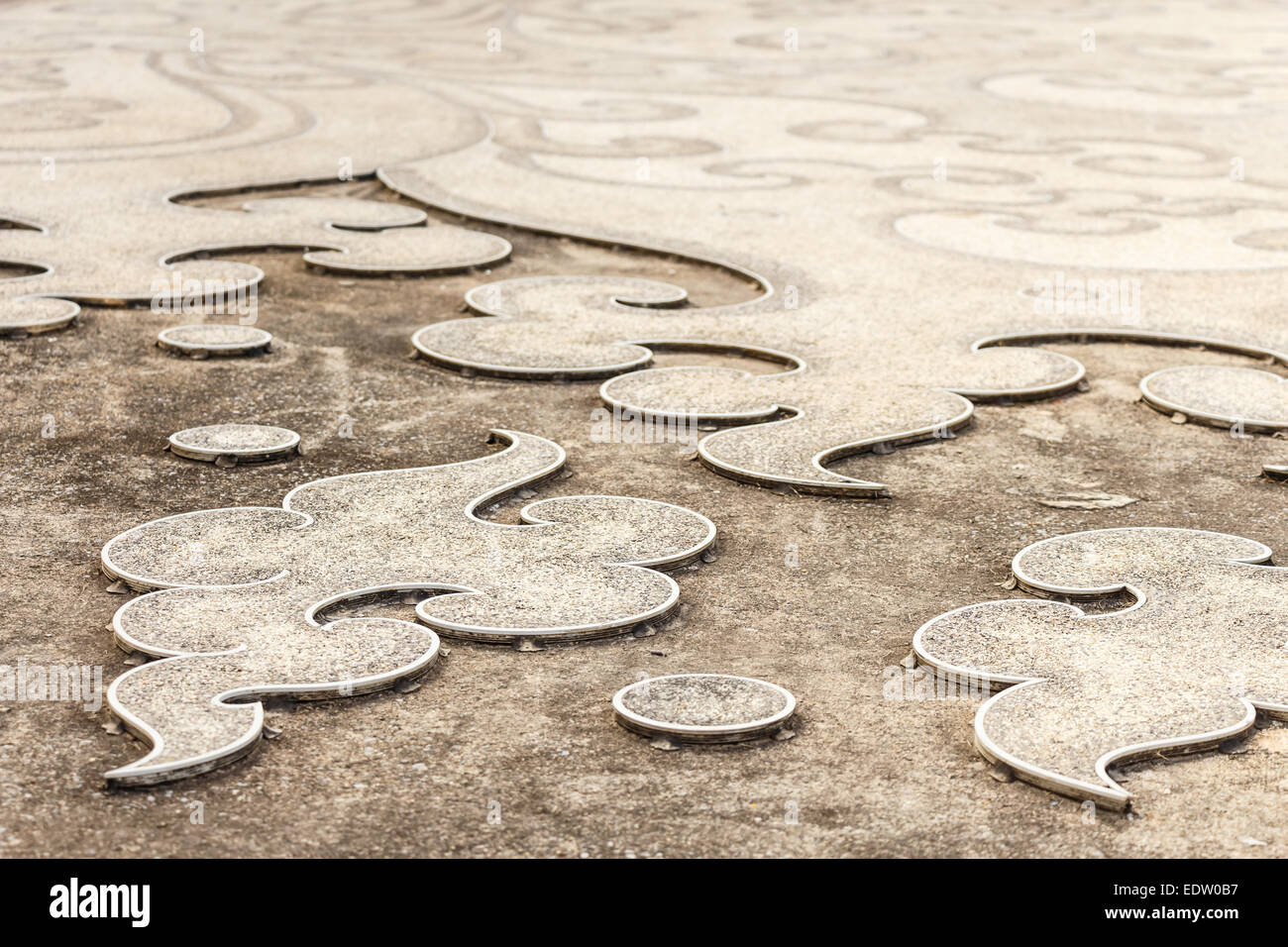 Ground pattern at Wat Rong Khun ,Chiangrai ,Thailand Stock Photo - Alamy