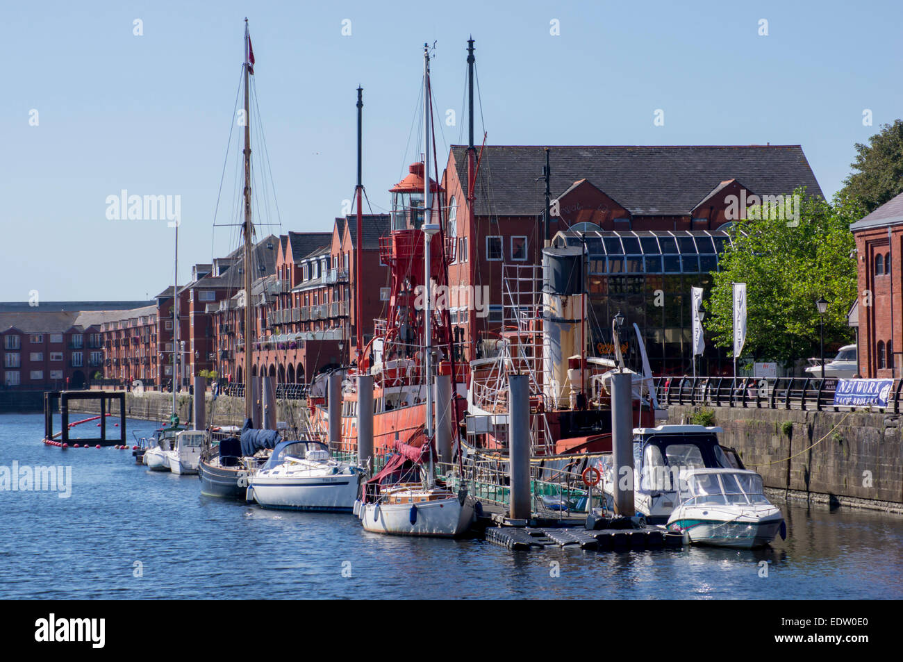 europe, UK, Wales, Swansea marina docks Stock Photo - Alamy