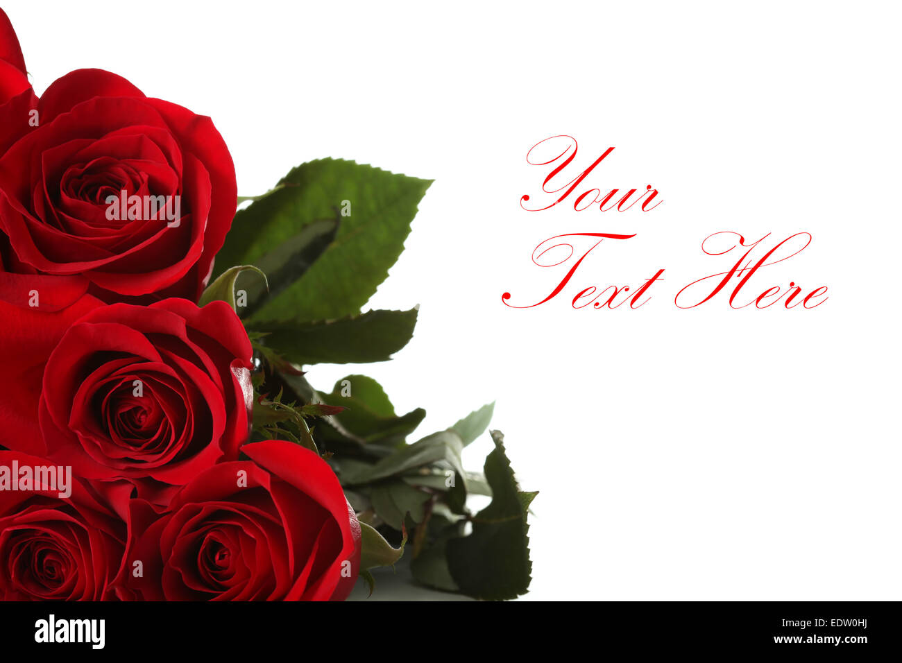 Happy anniversary card with roses hi-res stock photography and images ...