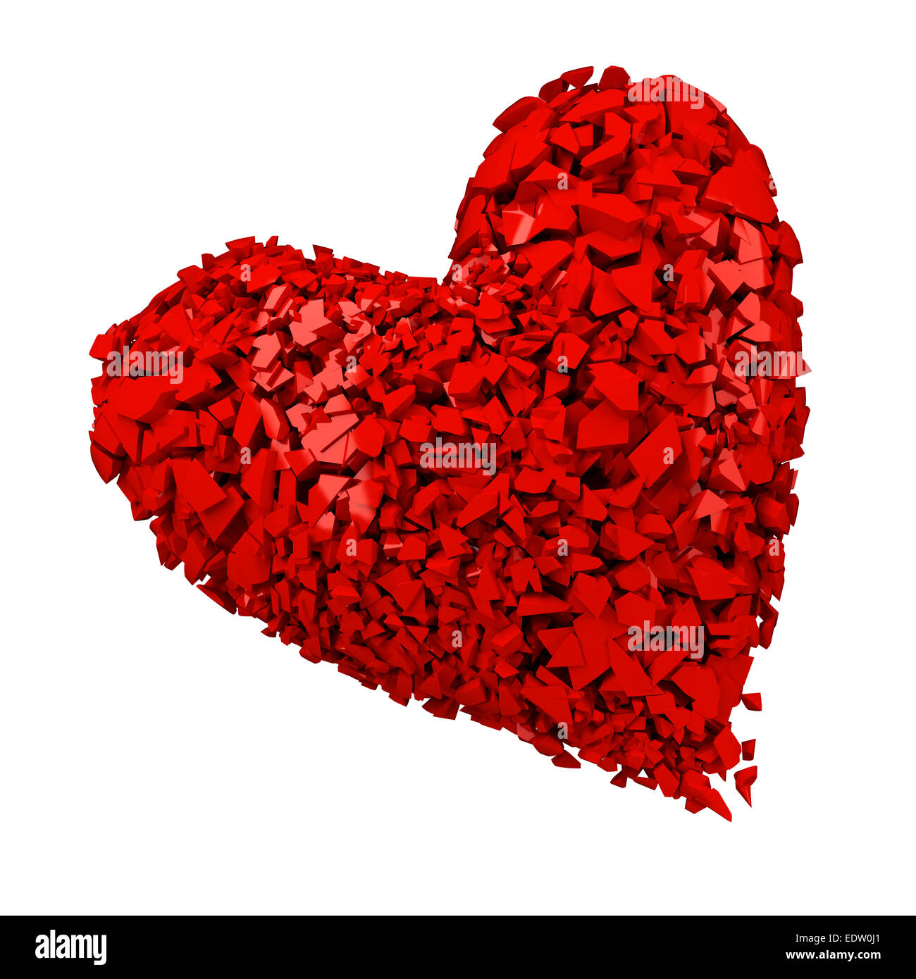 Broken glass heart hi-res stock photography and images - Alamy