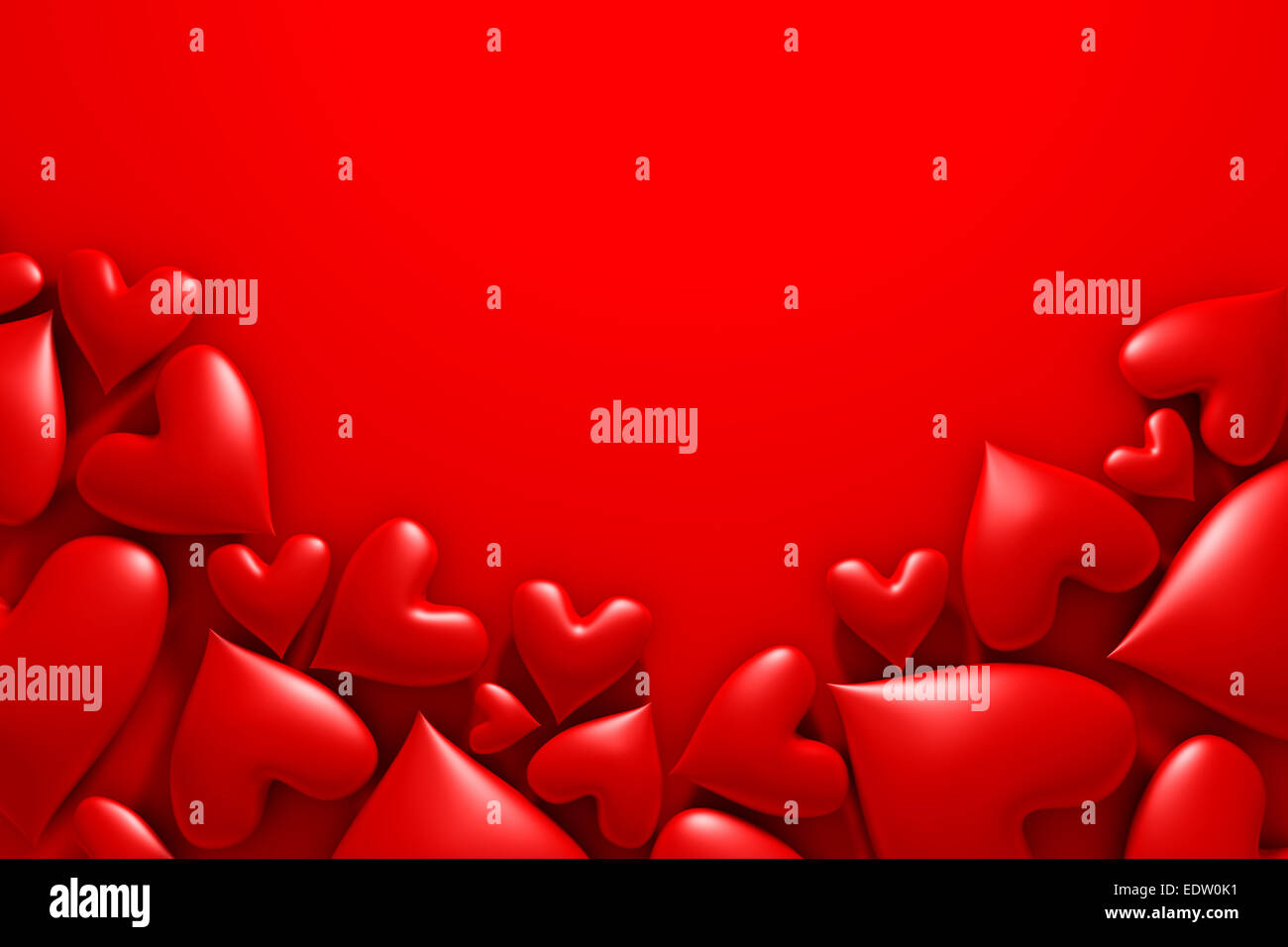 Abstract red hearts hi-res stock photography and images - Alamy