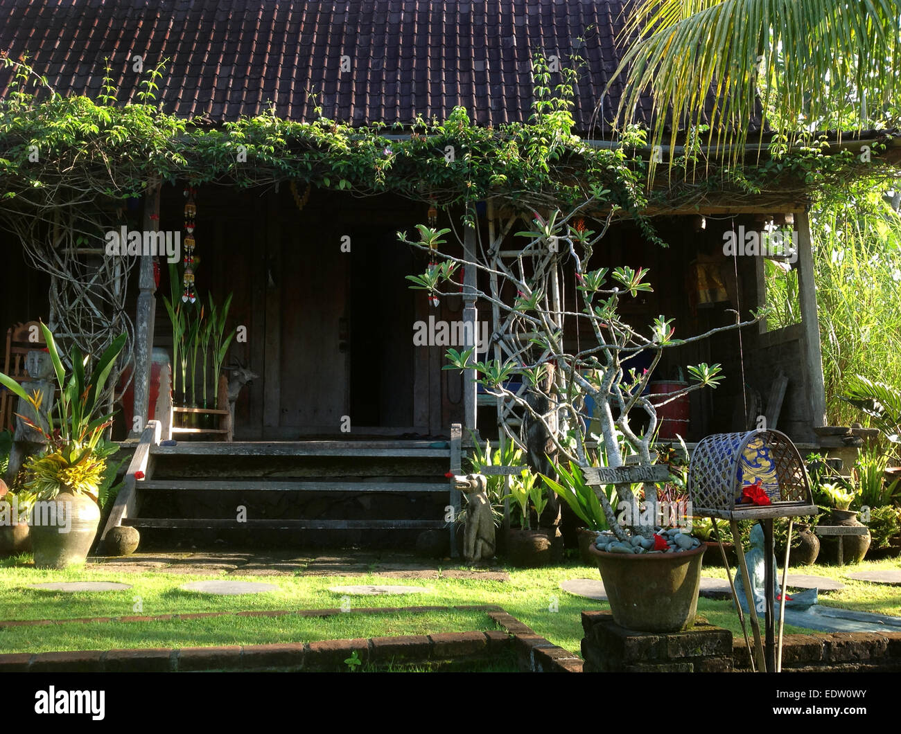 A cottage at DESA SENI a village hotel - BALI Stock Photo - Alamy
