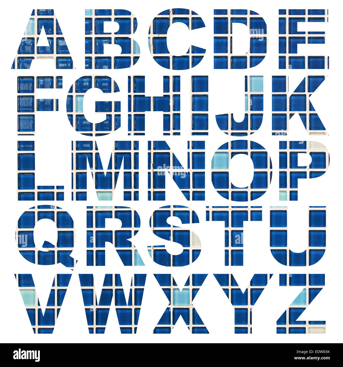 Alphabet design for tiles hi-res stock photography and images - Alamy
