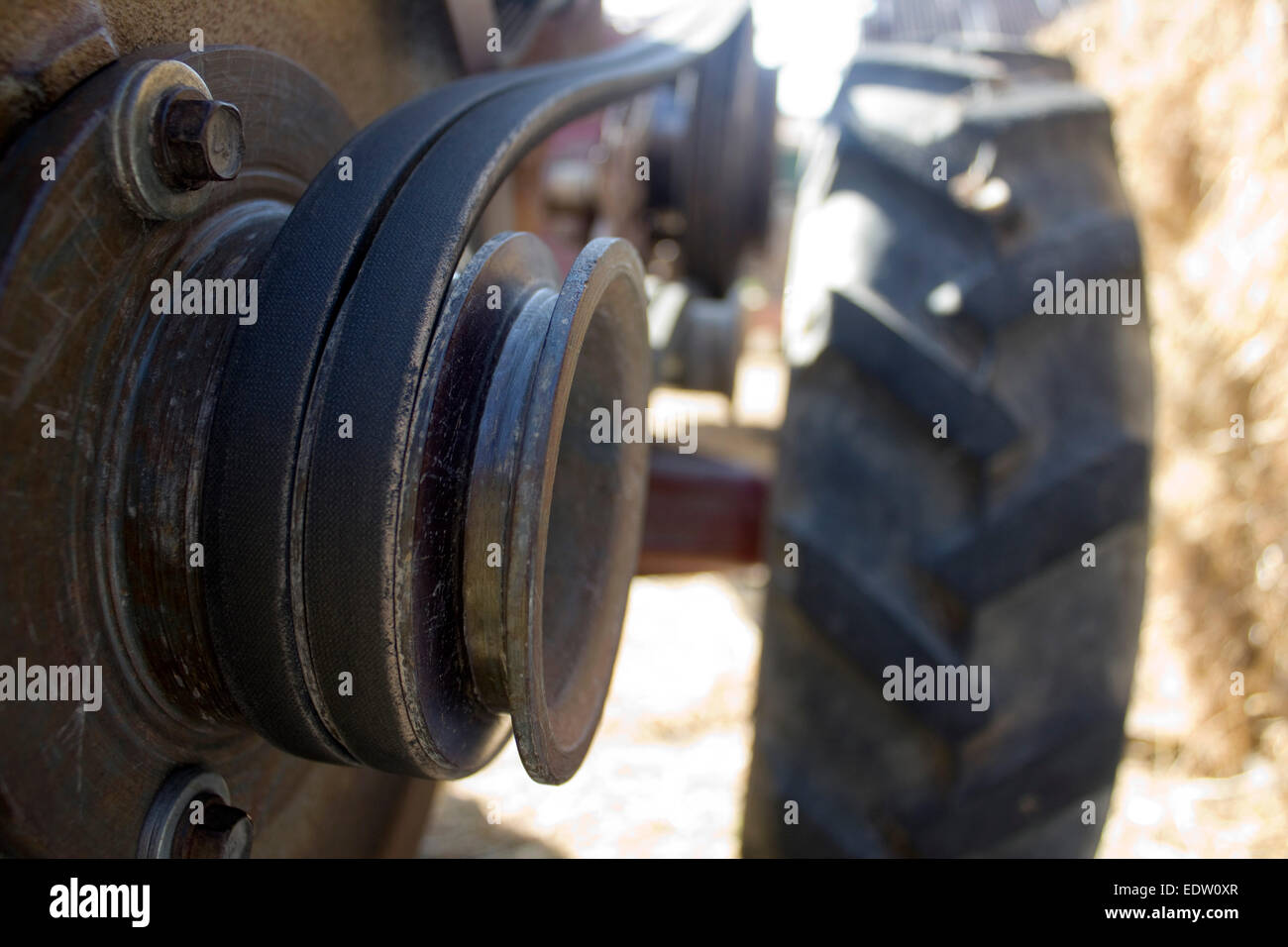 mechanism of the tractor close up Stock Photo - Alamy