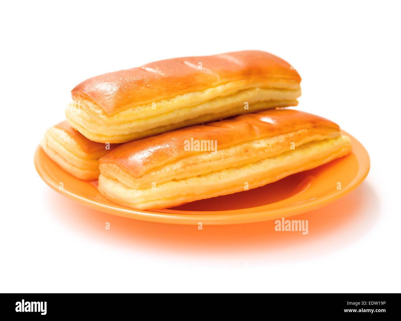 bread on a white background Stock Photo - Alamy