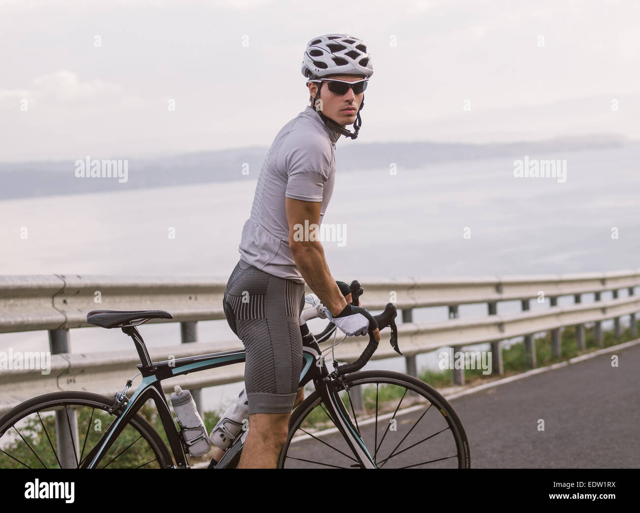 Portrait cyclist helmet hi-res stock photography and images - Alamy