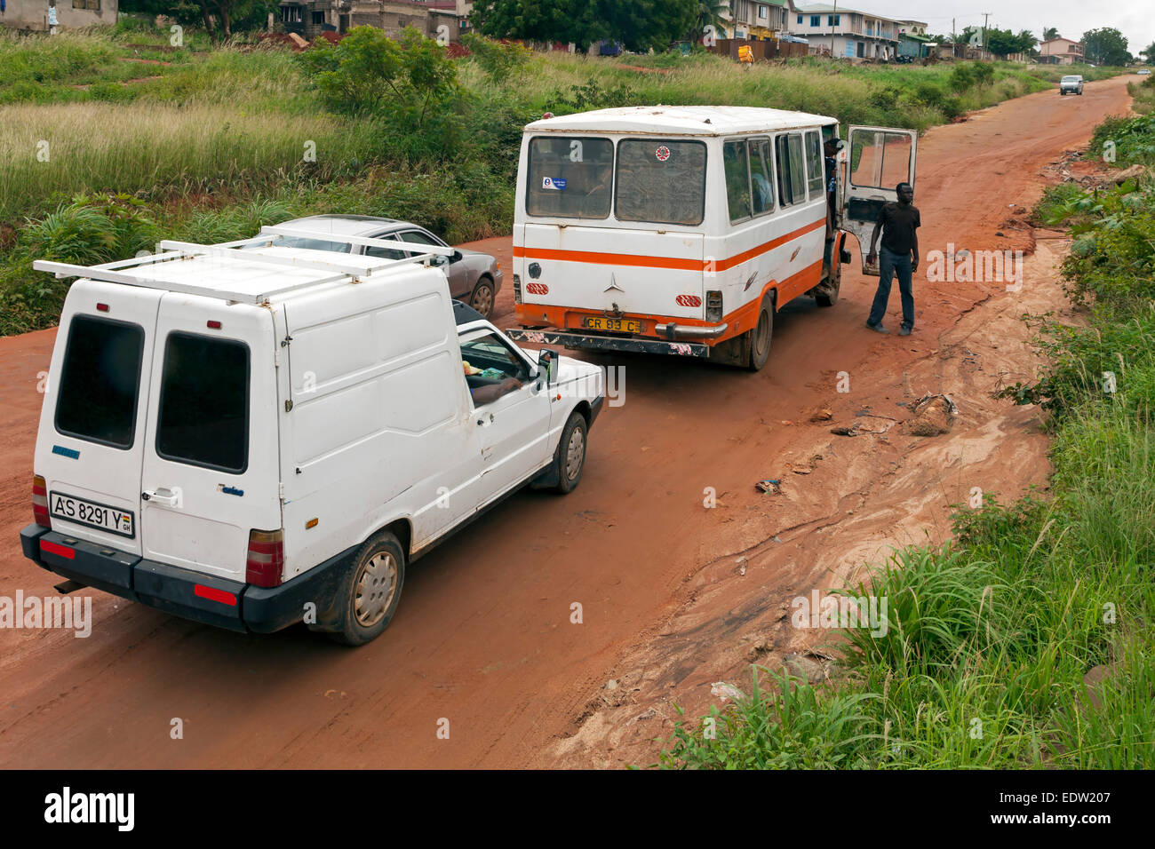 Rural road, Accra, Ghana, Africa Stock Photo - Alamy