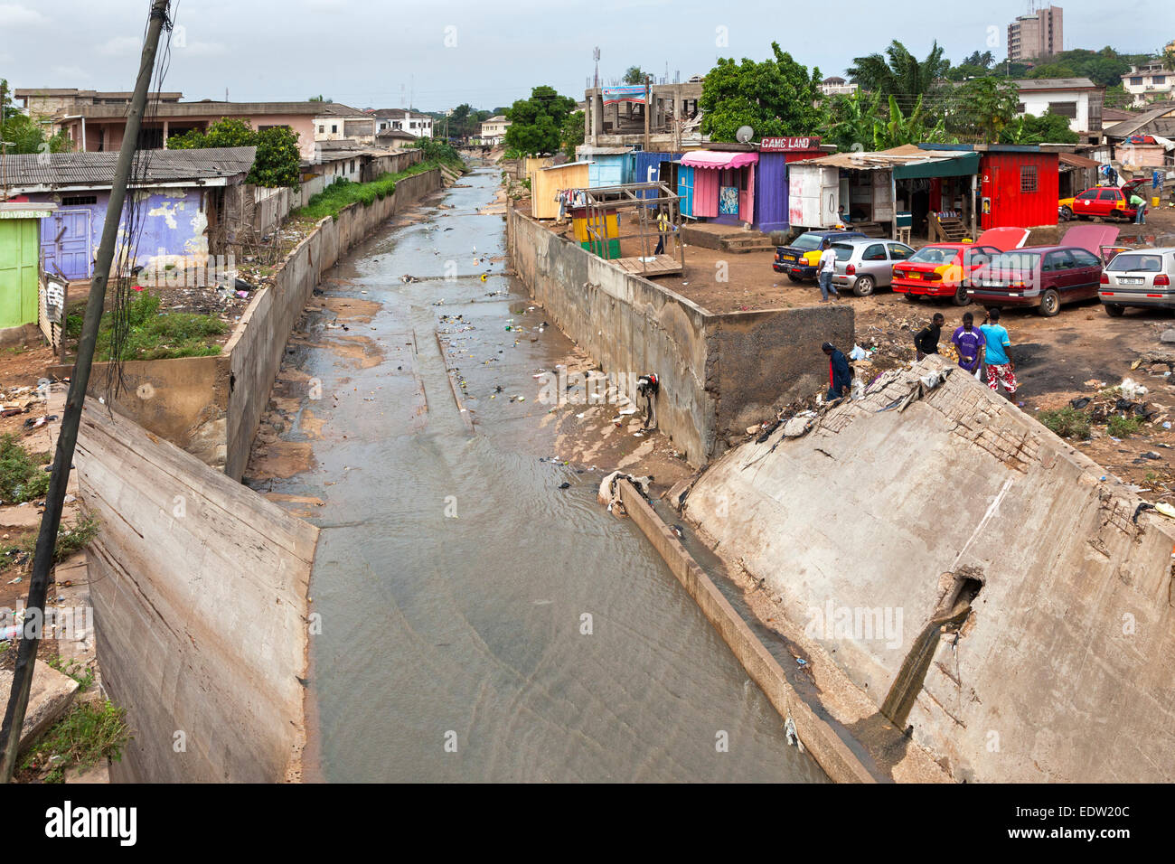 Drainage system, Accra, Ghana, Africa Stock Photo - Alamy