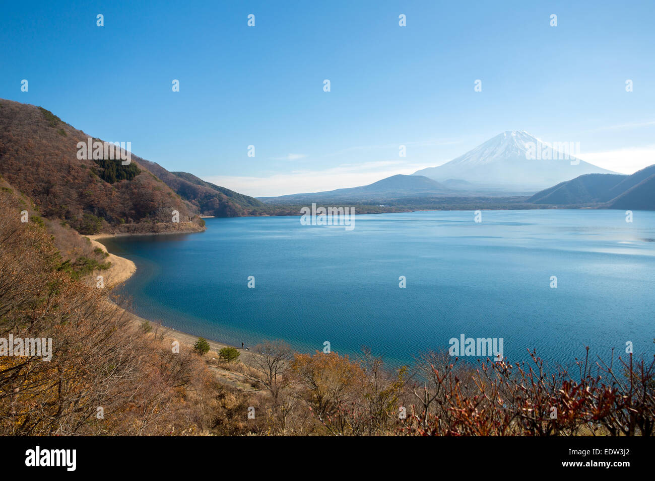 Mountain Fuji fujisan with Motosu lake at Yamanashi Japan Stock Photo - Alamy